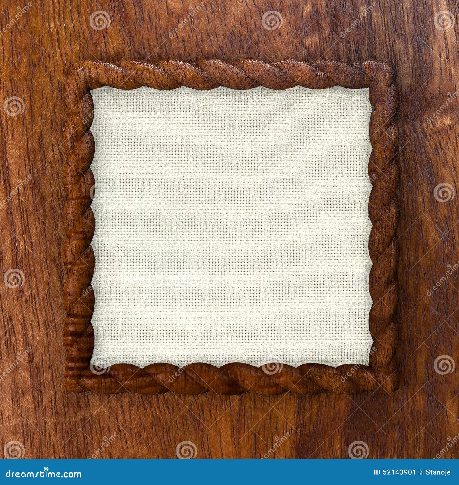 Wooden braid frame stock illustration. Illustration of blank - 52143901