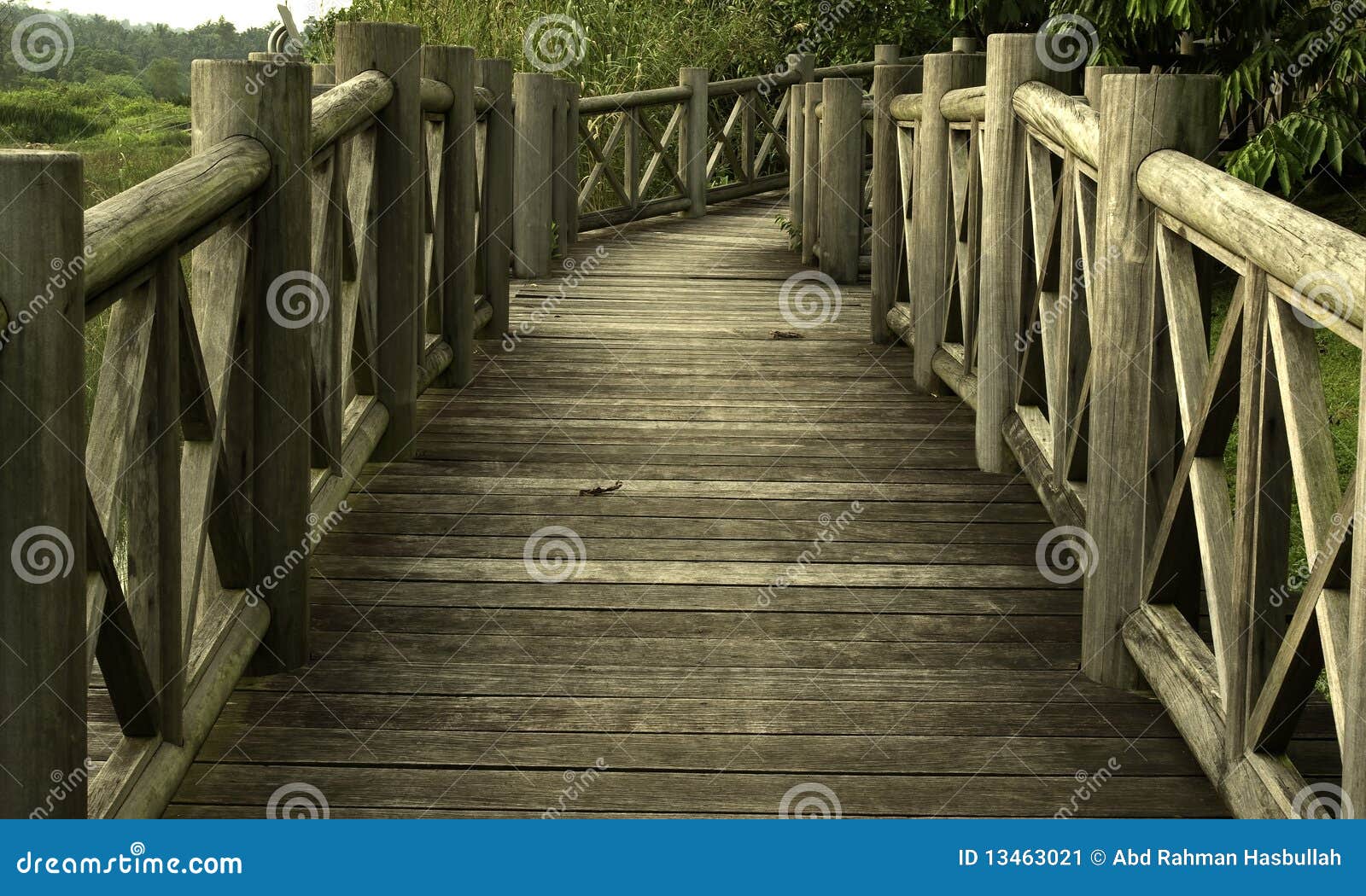 Wooden bridge stock image. Image of landscape, bridge - 13463021
