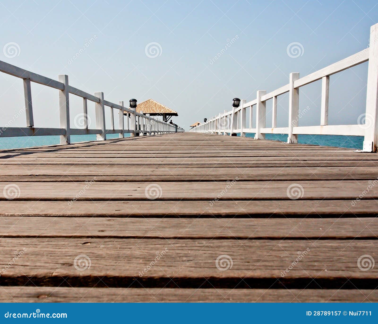 Wooden Bridge at the Beach 5 Stock Image - Image of horizon, beauty ...