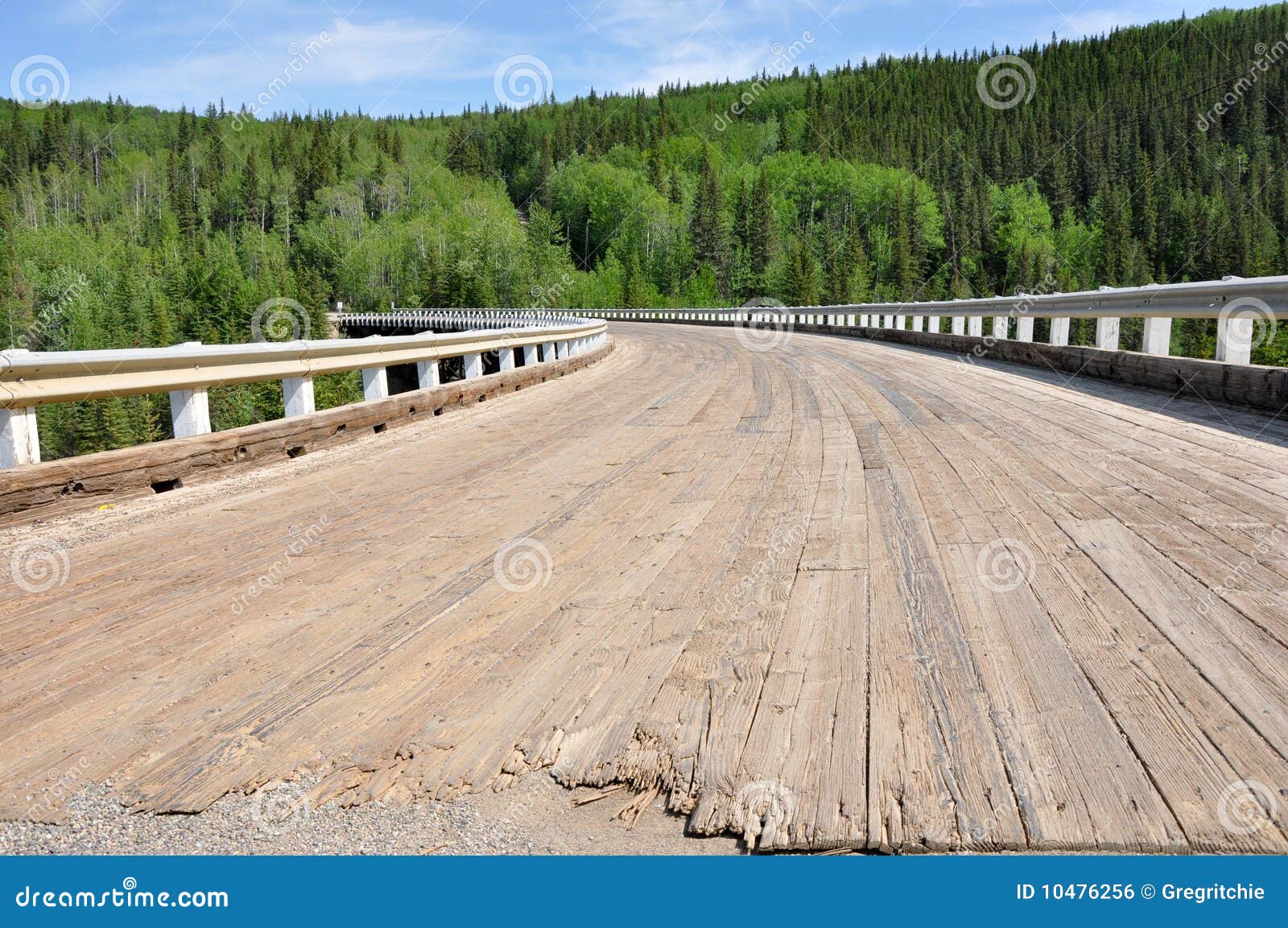 Wooden bridge with curve stock photo. Image of holiday - 10476256