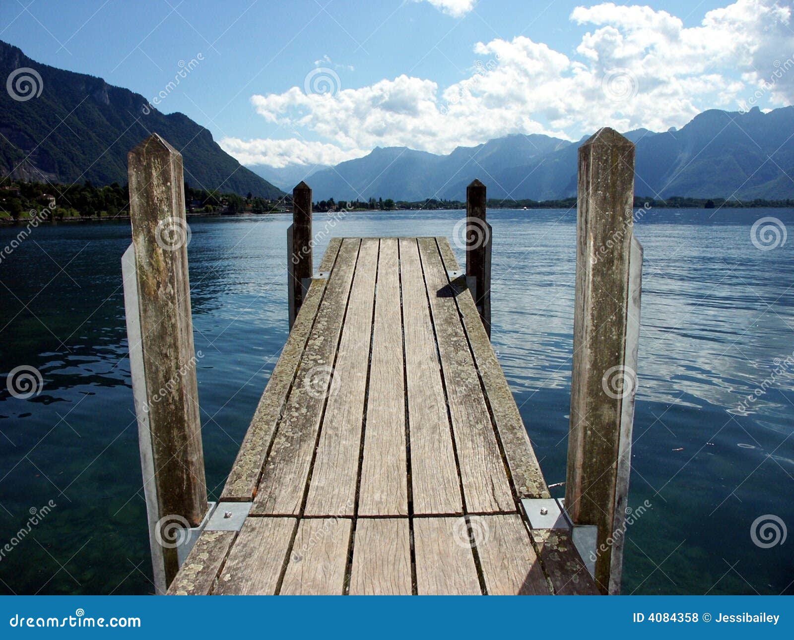 Wooden bridge on lake stock photo. Image of conservation - 4084358