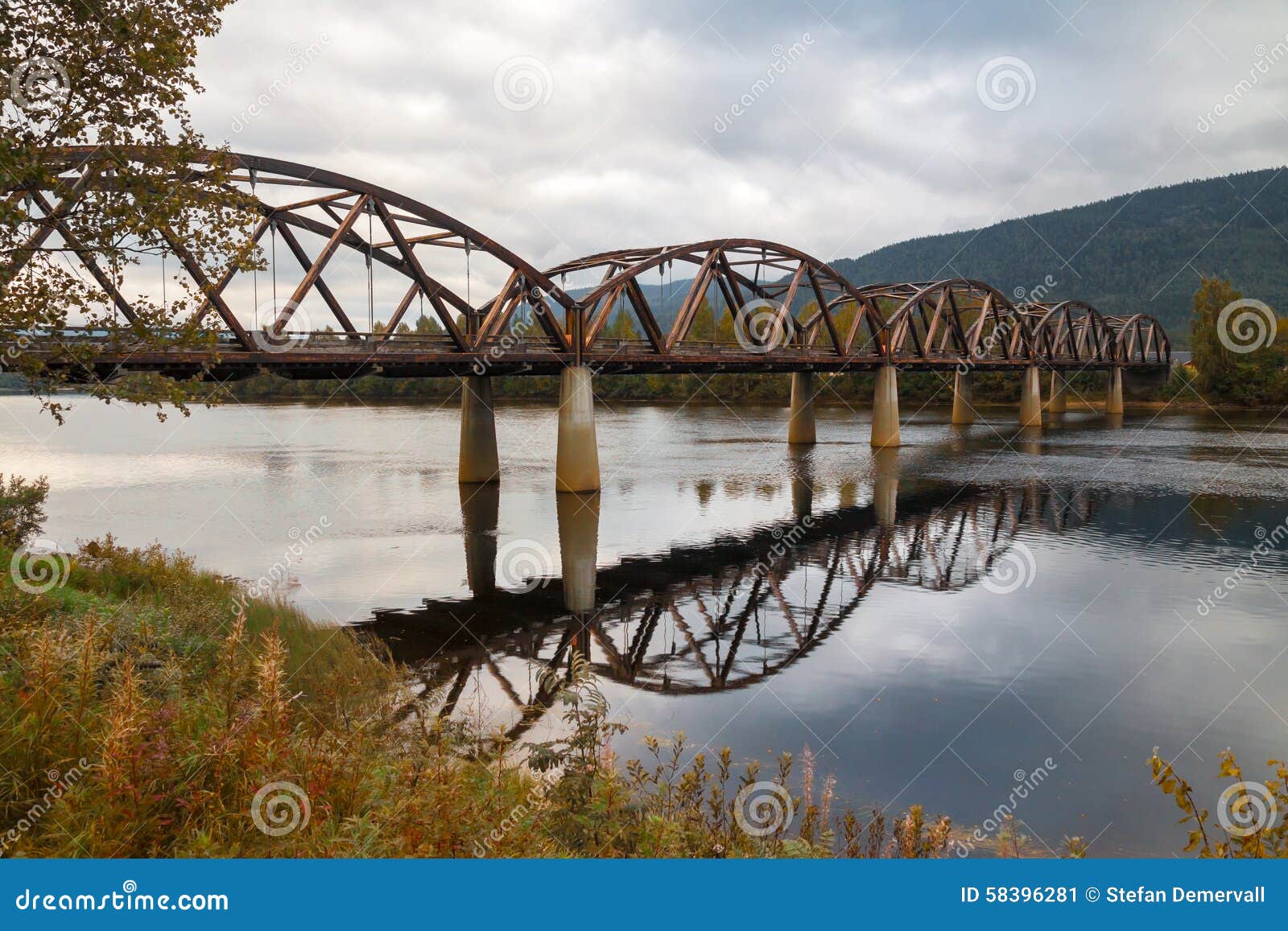Wooden bridge stock image. Image of bridge, architecture - 58396281