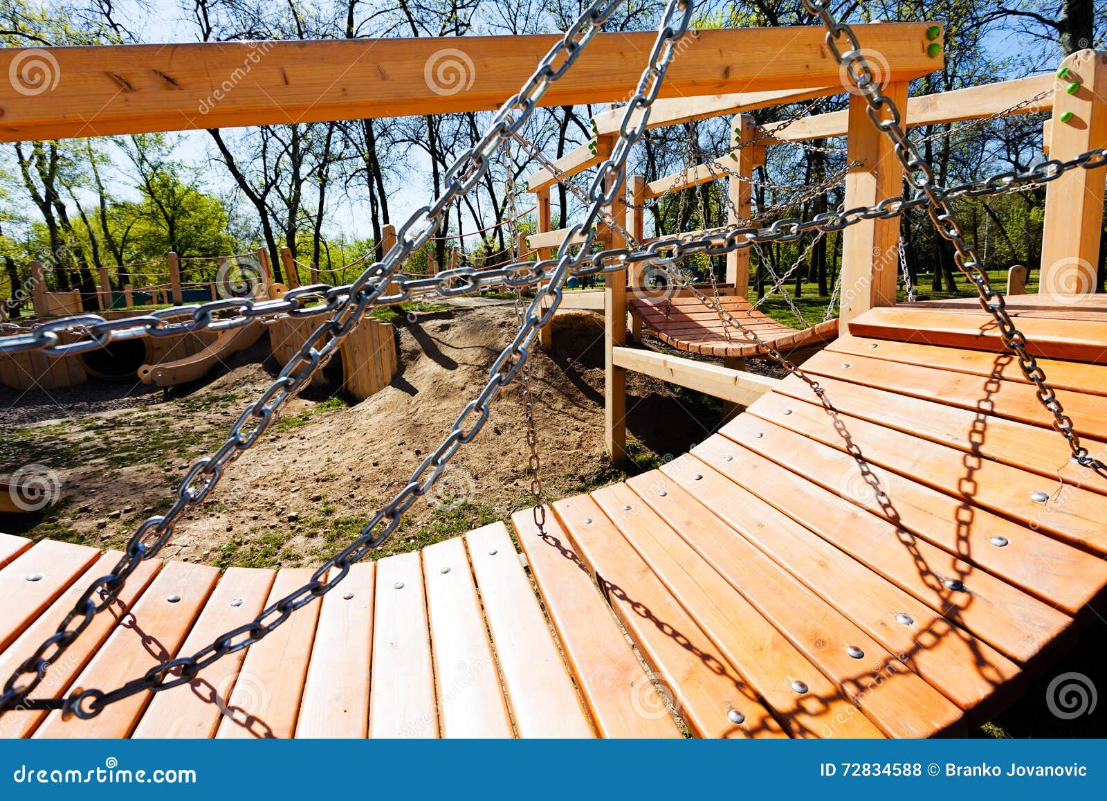 Wooden bridge stock photo. Image of architecture, building - 72834588