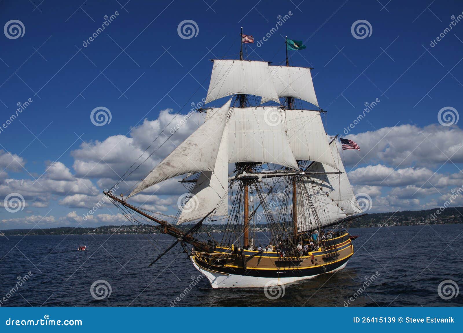 The Wooden Brig, Lady Washington Editorial Stock Image - Image of ketch ...