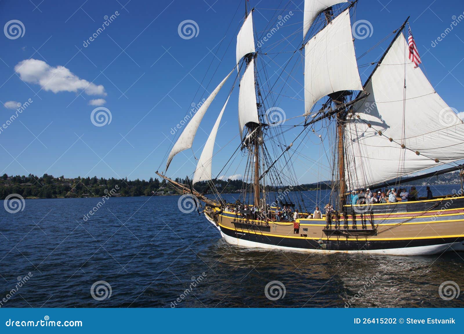 The Wooden Brig, Lady Washington Editorial Photography - Image of water ...