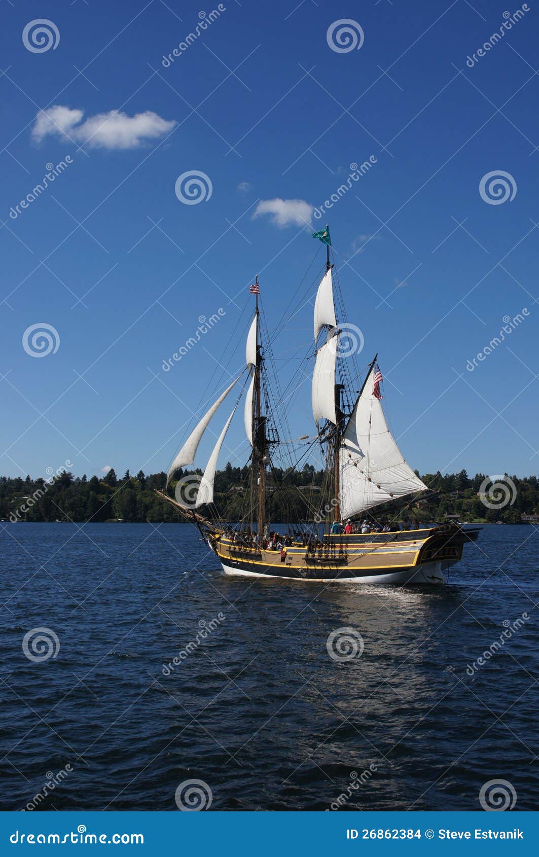 The Wooden Brig, Lady Washington Editorial Stock Image - Image of ...