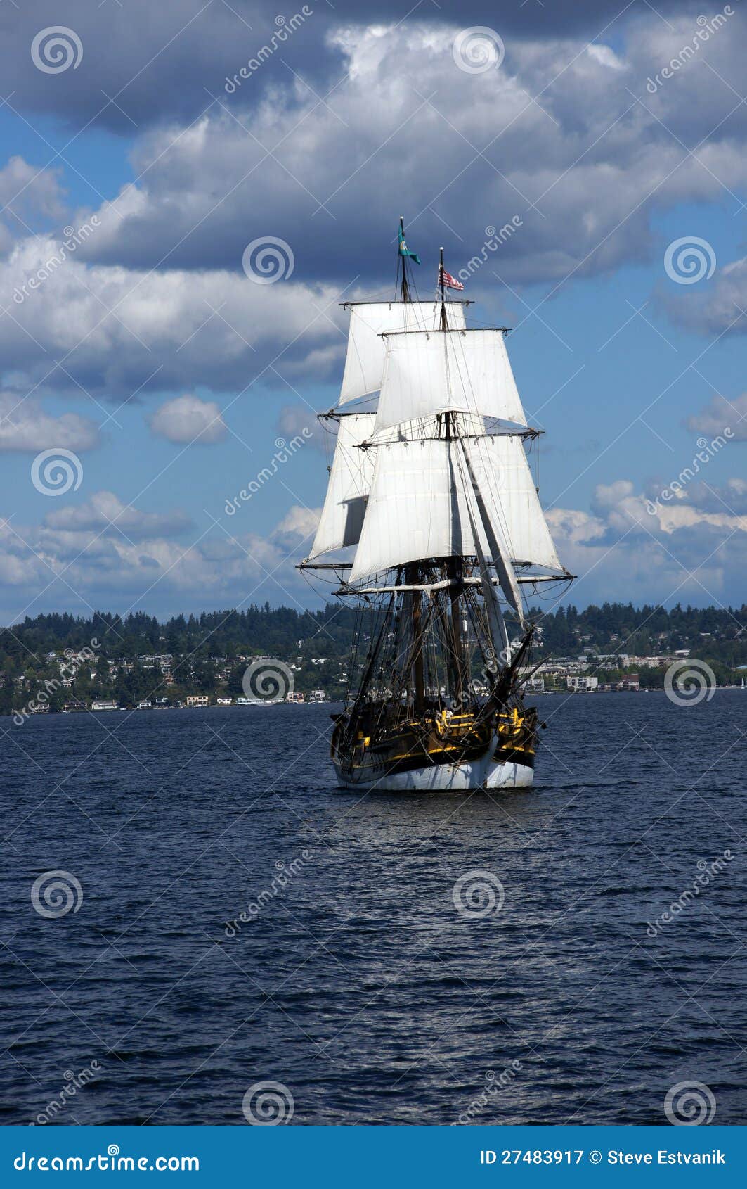 The Wooden Brig, Lady Washington, Editorial Photography - Image of lake ...
