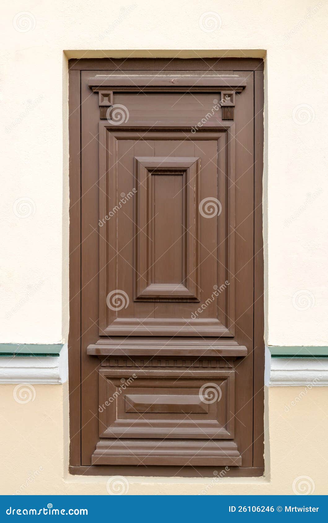 Wooden brown door stock photo. Image of front, decoration - 26106246