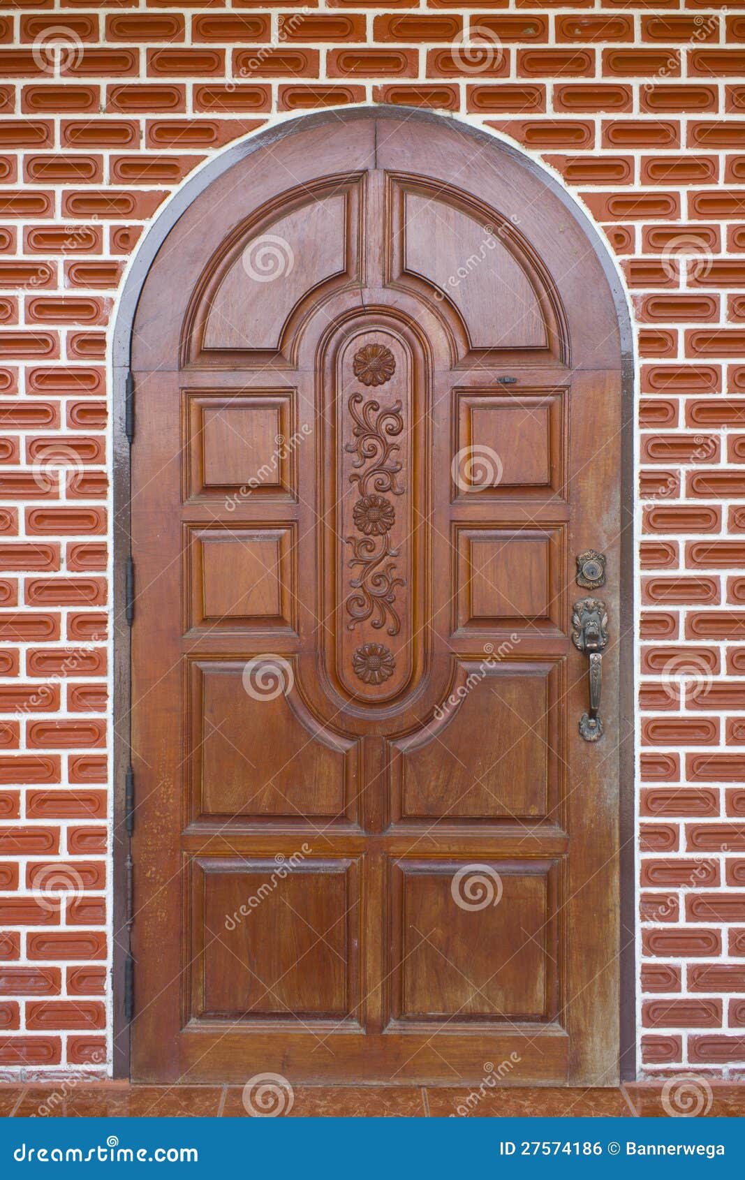 Wooden brown door stock photo. Image of detail, aged - 27574186
