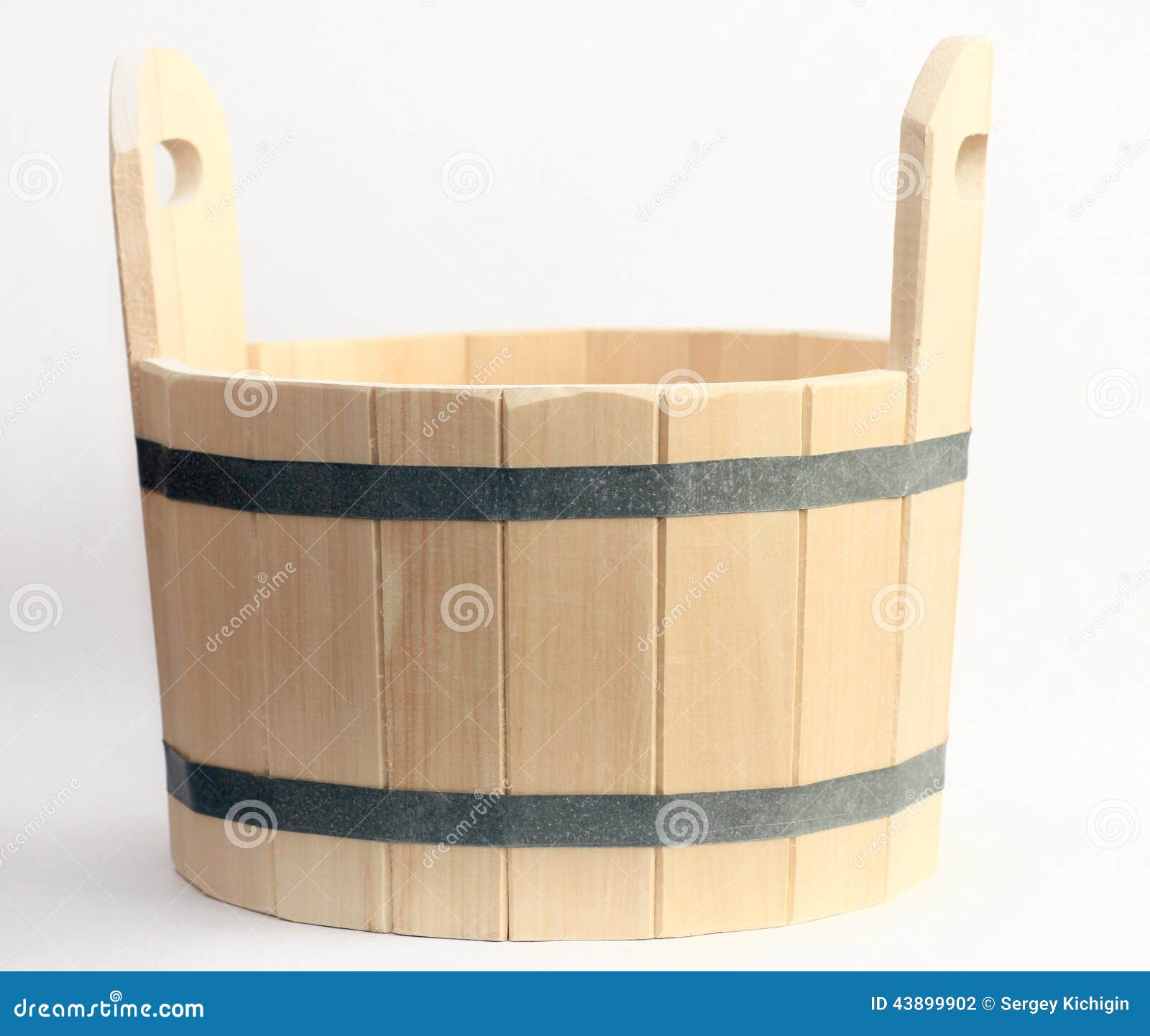 Wooden bucket for a bath stock photo. Image of healthy - 43899902