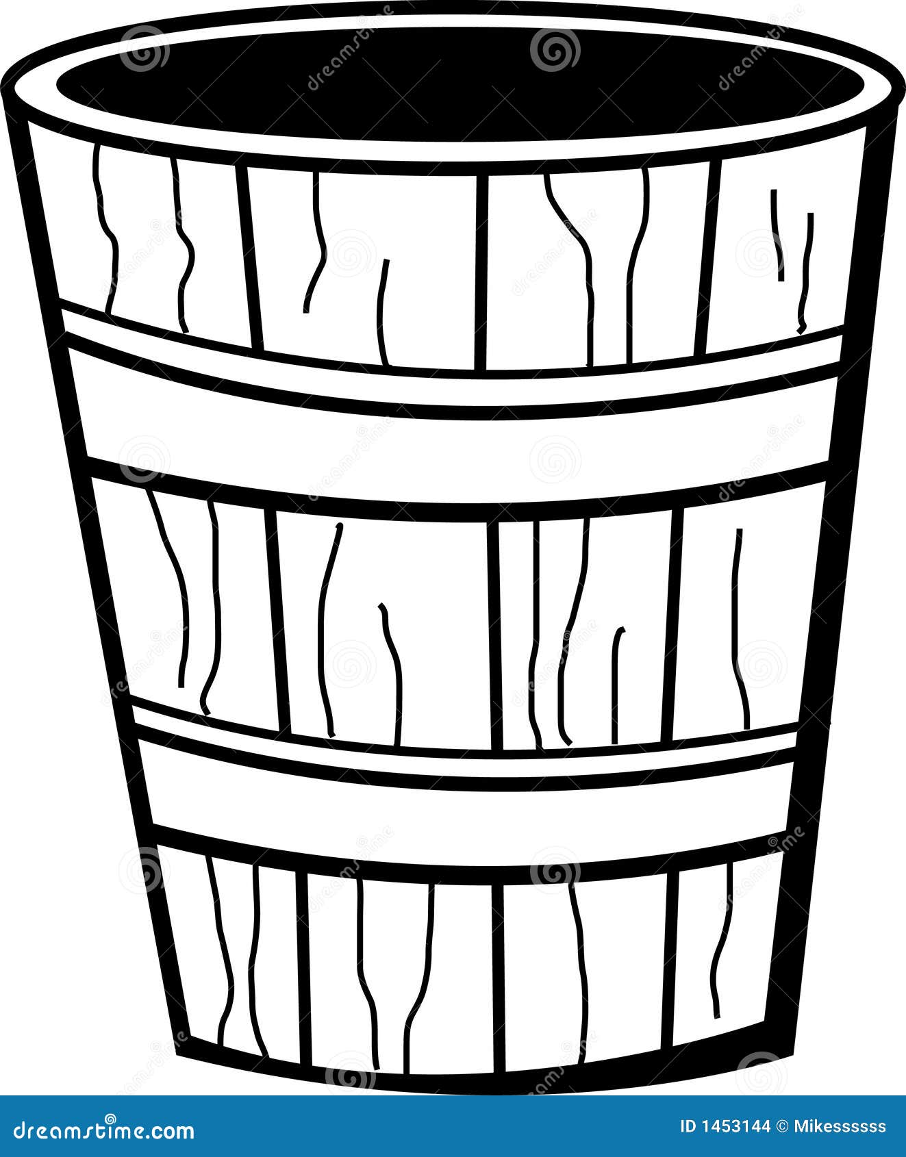 Wooden Bucket Vector Illustration Stock Vector - Illustration of metal ... Wooden Bucket Vector Illustration Stock Vector - Illustration of metal ...