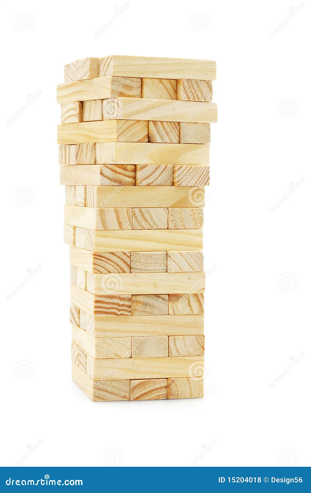Wooden Building Blocks Tower Stock Photo - Image of tall, education ...