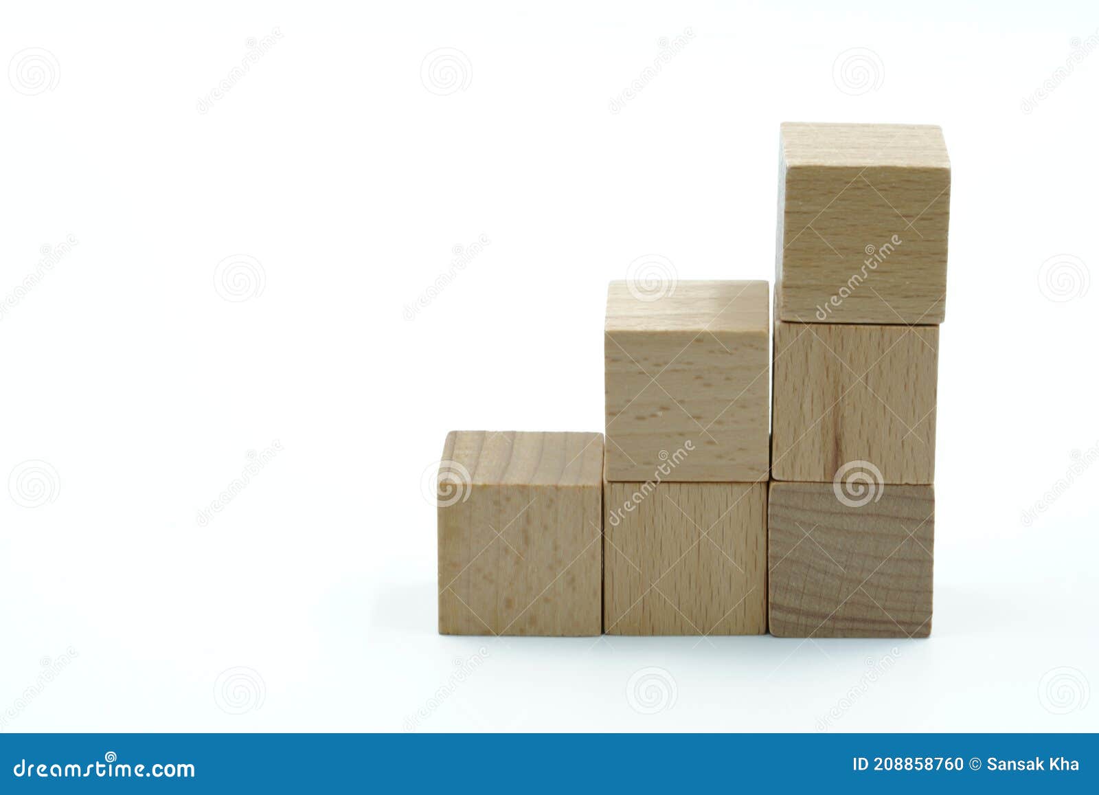 Wooden Building Blocks. Wood Cube Building Blocks Stock Photo - Image ...