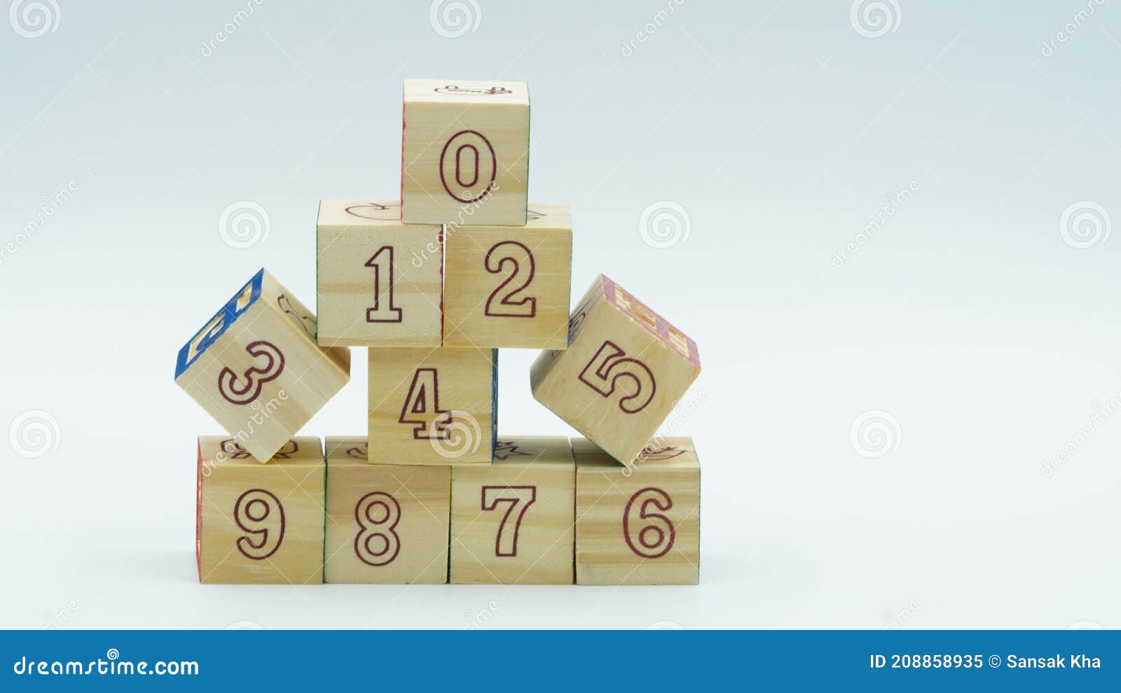 Wooden Building Blocks. Wood Cube Building Blocks Stock Image - Image ...