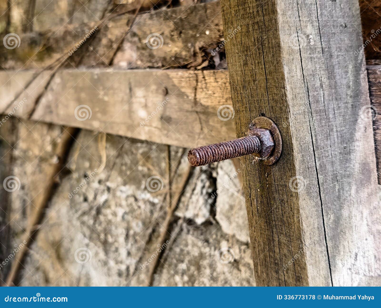 Wooden Building Construction Using Bolted Connection Stock Photo ...