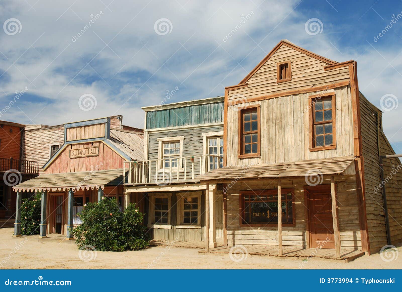 Wooden Buildings in an American Town Stock Photo - Image of wyoming ...