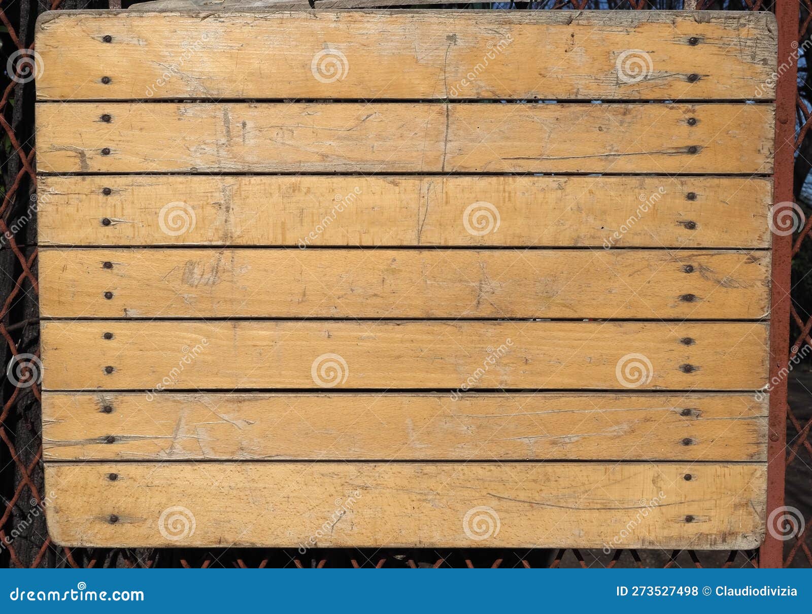 Wooden bulletin board stock photo. Image of board, outdoor - 273527498