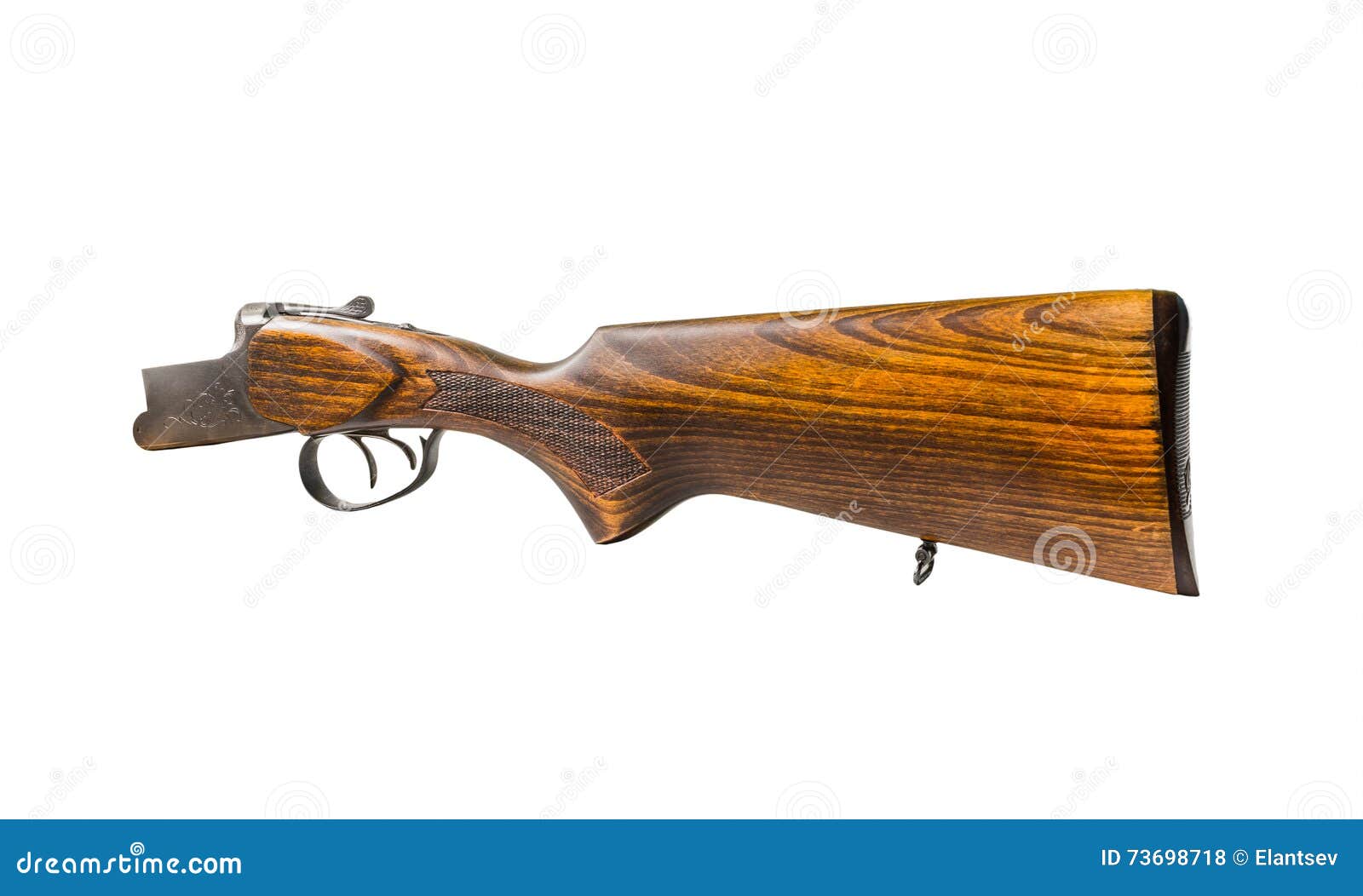 Wooden of a Gun Isolated on White Background Stock Photo - Image of ...