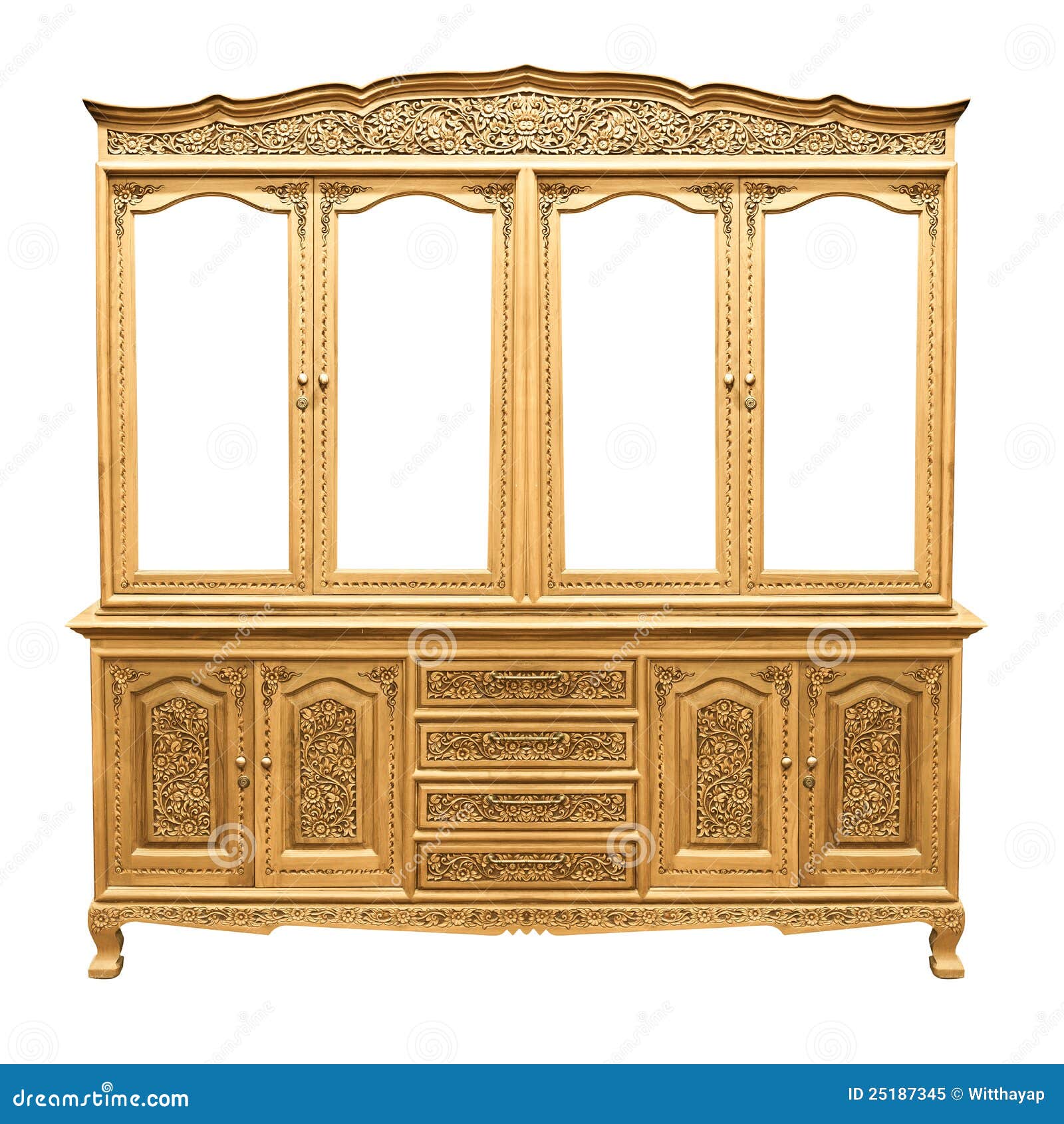 Wooden cabinet stock image. Image of cupboard, brown - 25187345