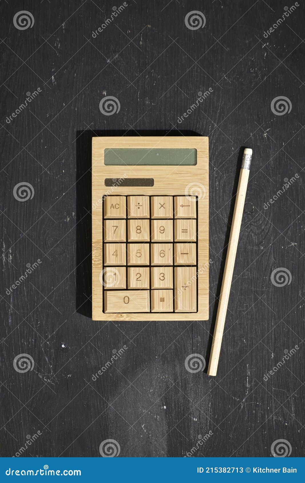Wooden Calculator stock image. Image of computer, money - 215382713
