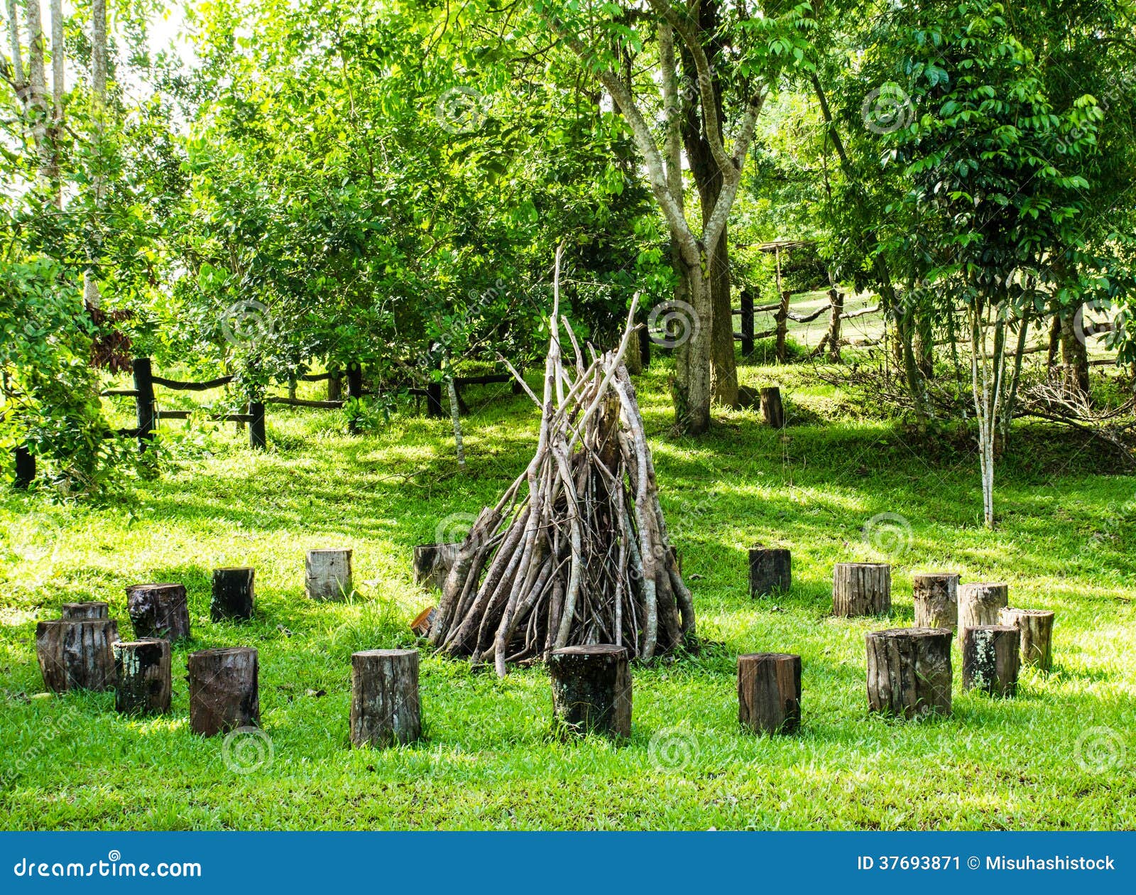 Wooden camp fire stock image. Image of bright, equipment - 37693871