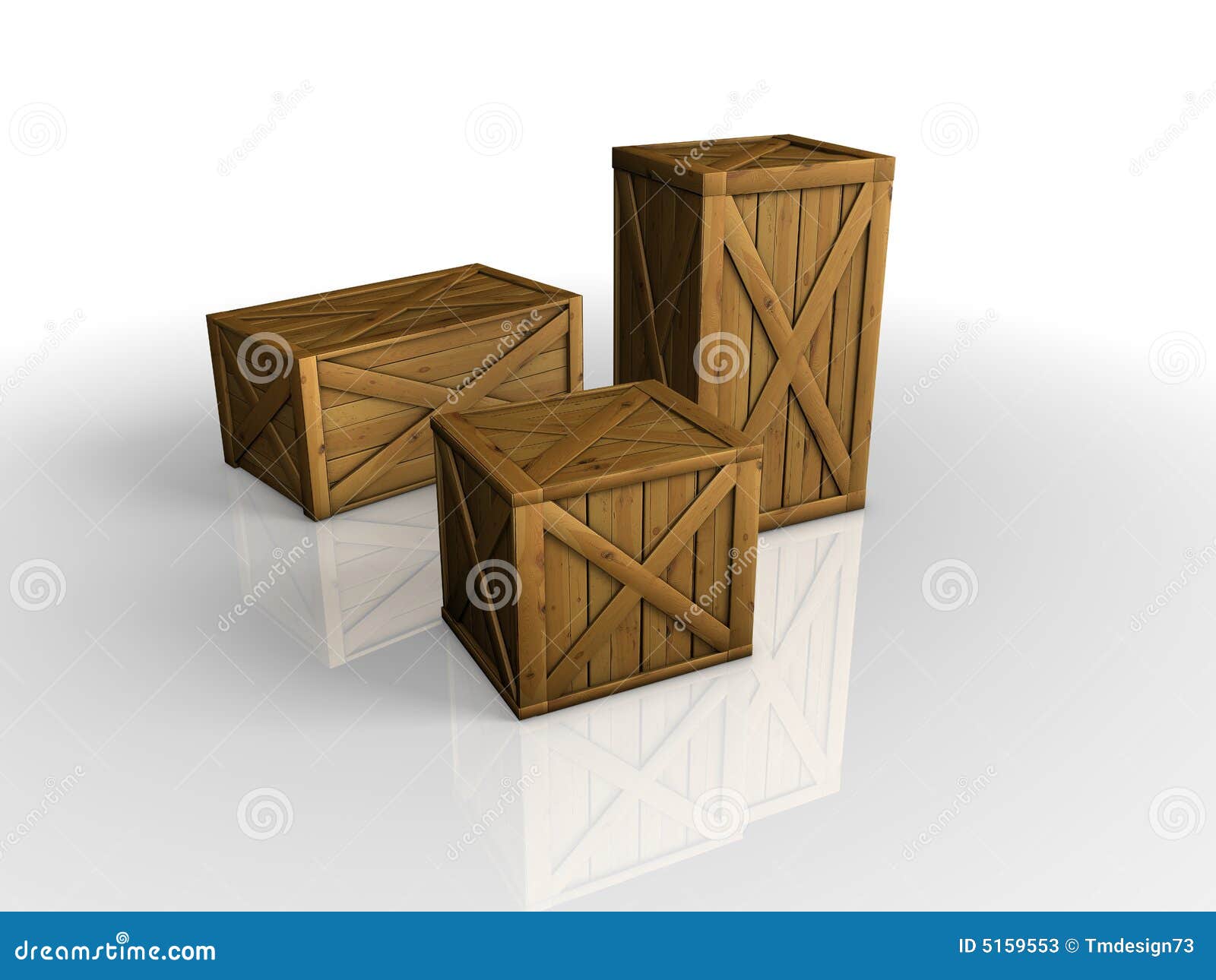 Wooden Cargo Box stock illustration. Illustration of isolated - 5159553