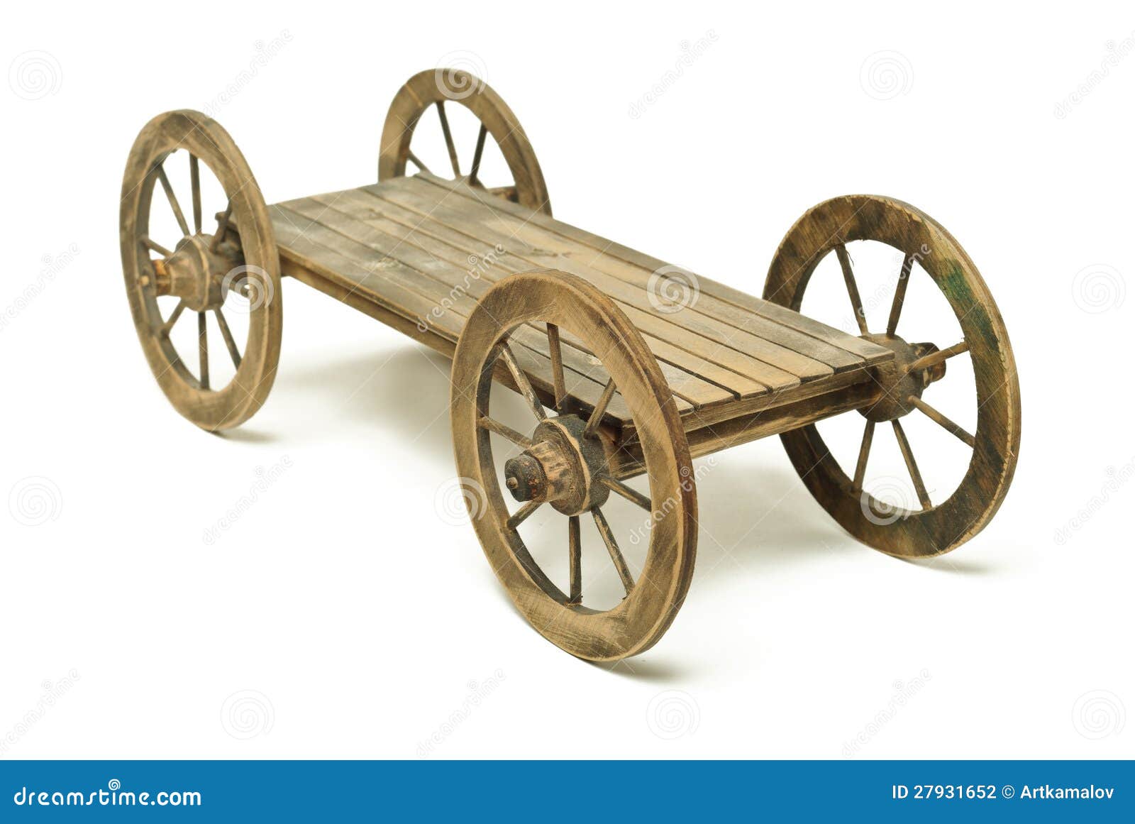 Wooden cart on white stock photo. Image of cart, ride - 27931652