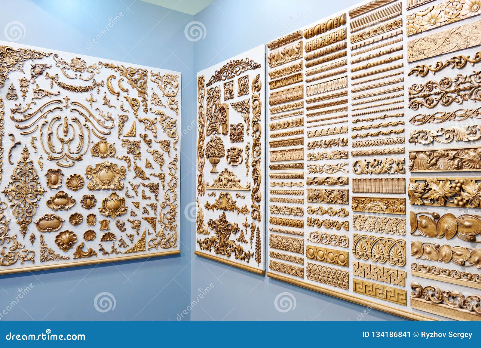 Wooden Carved for Interior Decoration in Store Stock Image - Image of ...