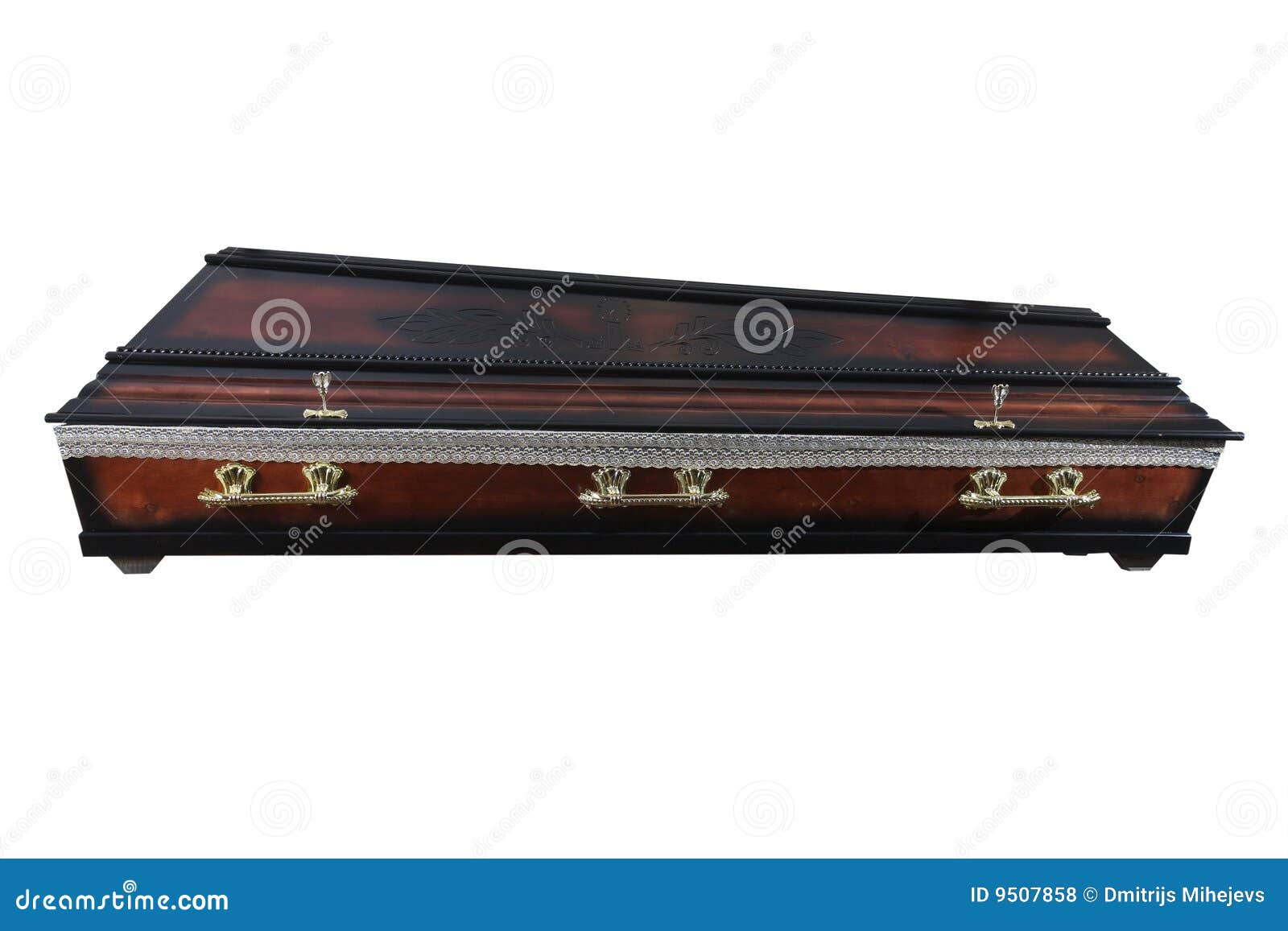 Casket Isolated On The White Background Royalty-Free Stock Photo ...