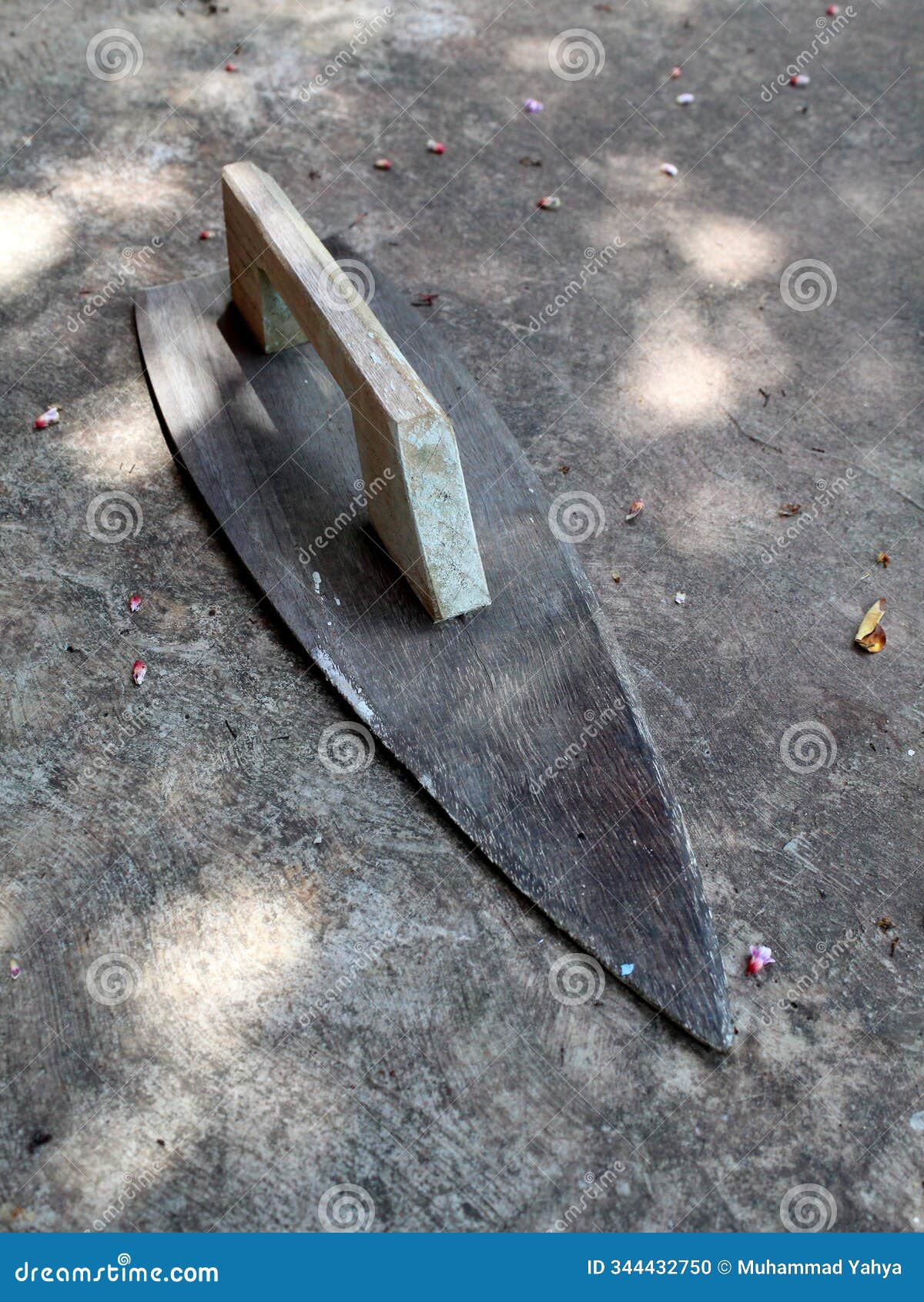 Wooden Casters, One of the Tool for Cement Casters Stock Photo - Image ...