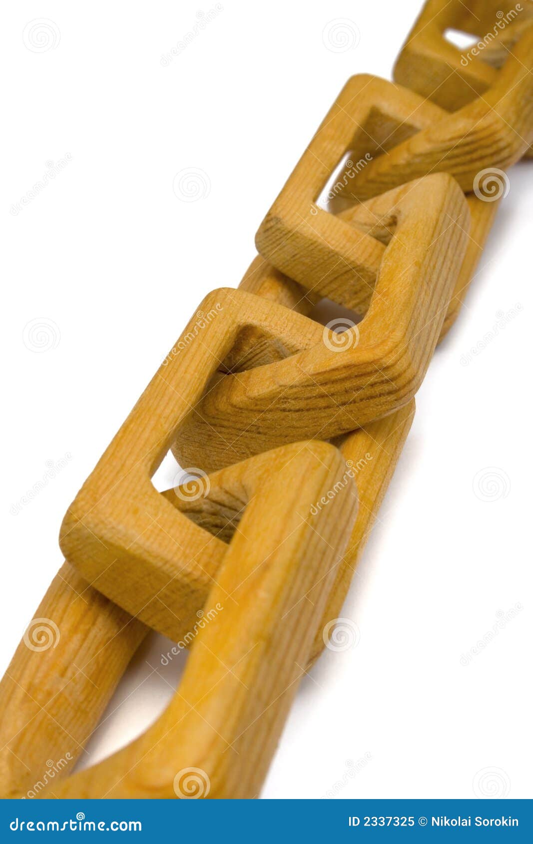 Wooden chain stock image. Image of hand, chain, chisel - 2337325