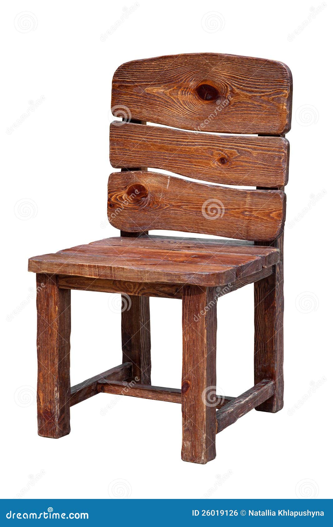 Wooden chair isolated stock photo. Image of light, chair - 26019126