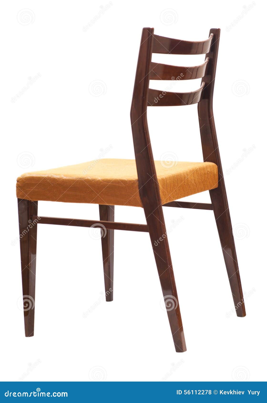 Wooden chair. Isolated stock photo. Image of antiques - 56112278