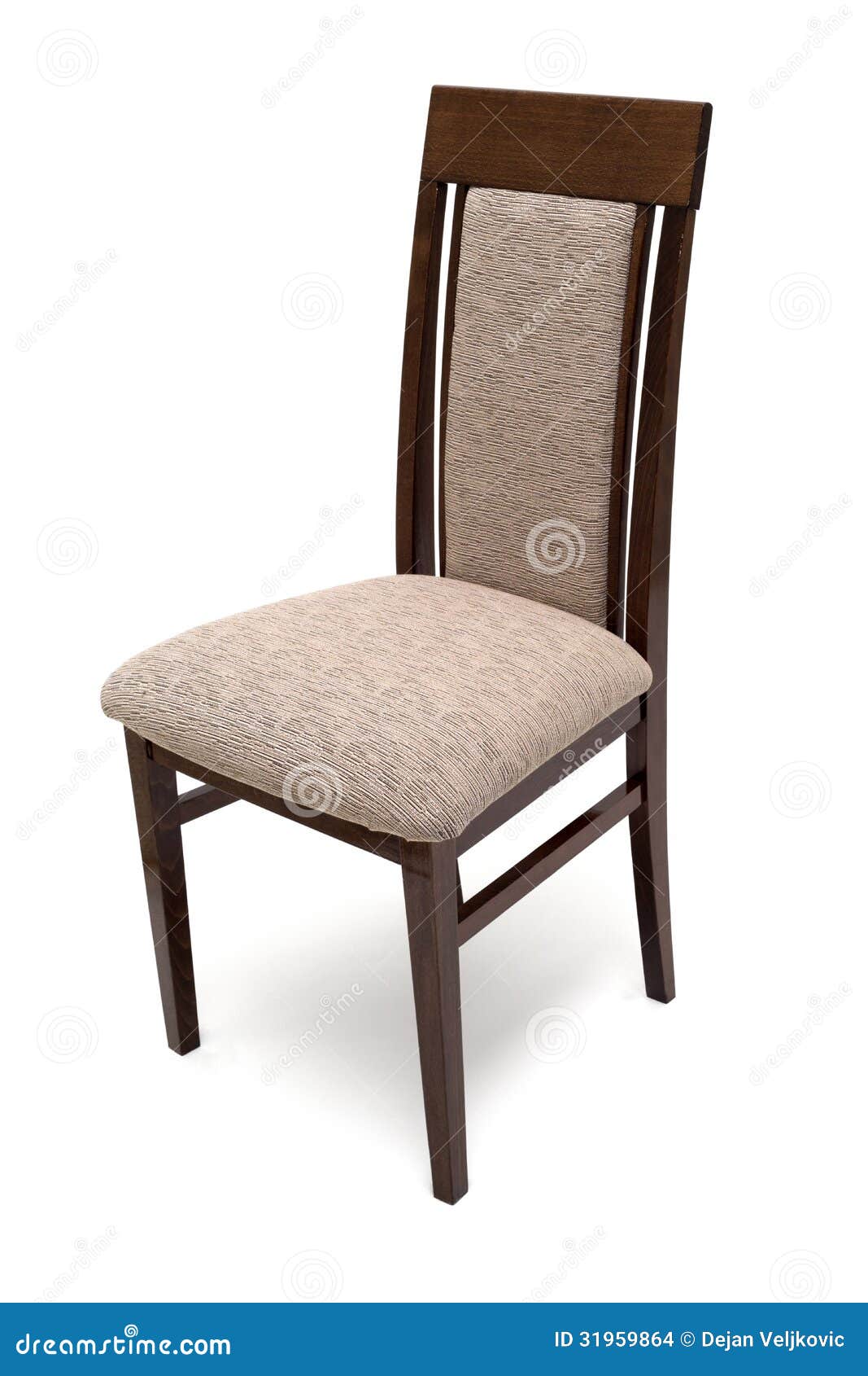 Wooden chair isolated stock photo. Image of studio, closeup - 31959864