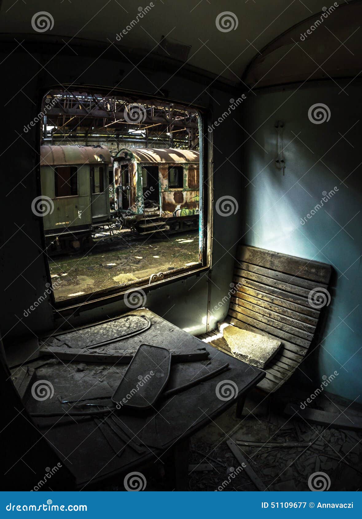Wooden chair of a train stock image. Image of desolate - 51109677