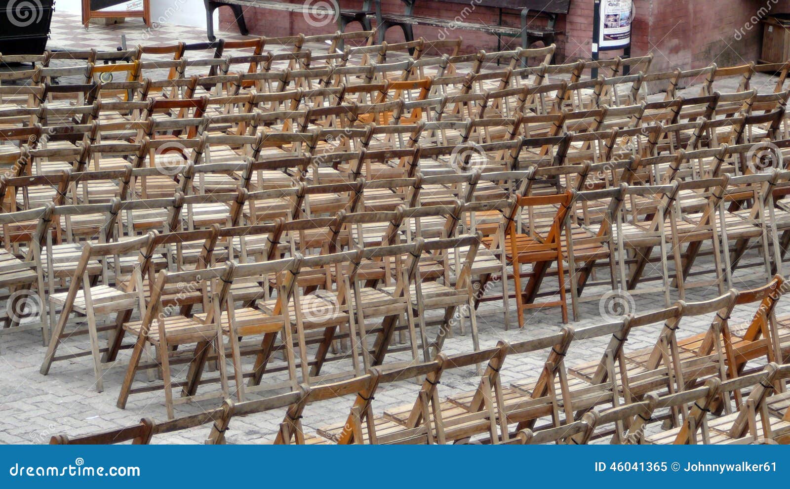 Wooden chairs stock image. Image of fiesta, fair, rural - 46041365