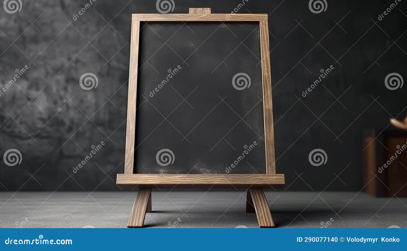 A Wooden Chalkboard Frame for Home Decor or Classroom Use. Generative ...