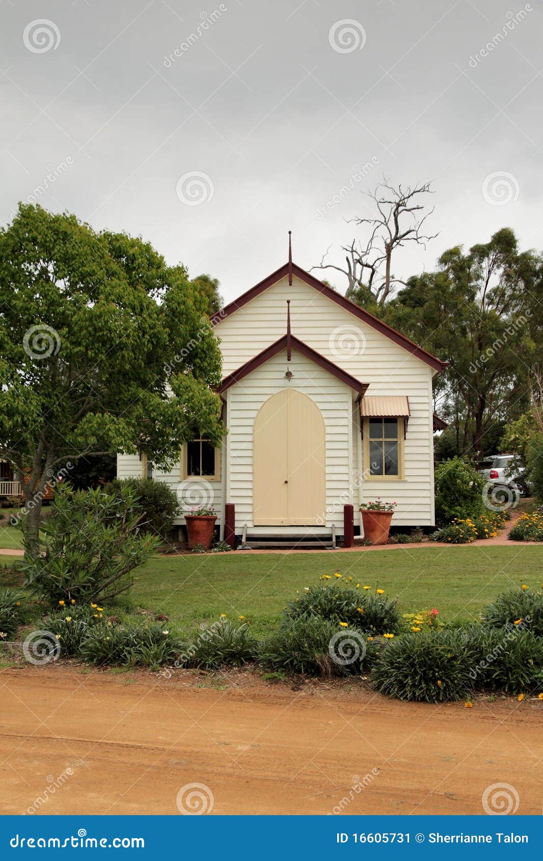 Wooden Chapel in Countryside Stock Image - Image of christianity, small ...