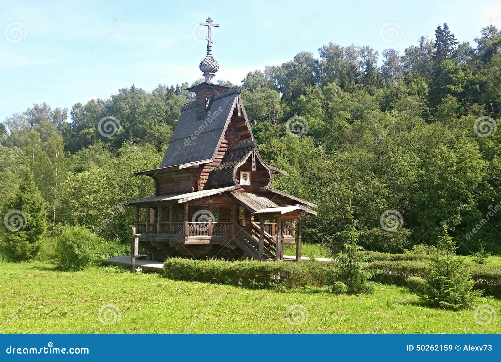 Wooden chapel stock image. Image of orthodox, wooden - 50262159