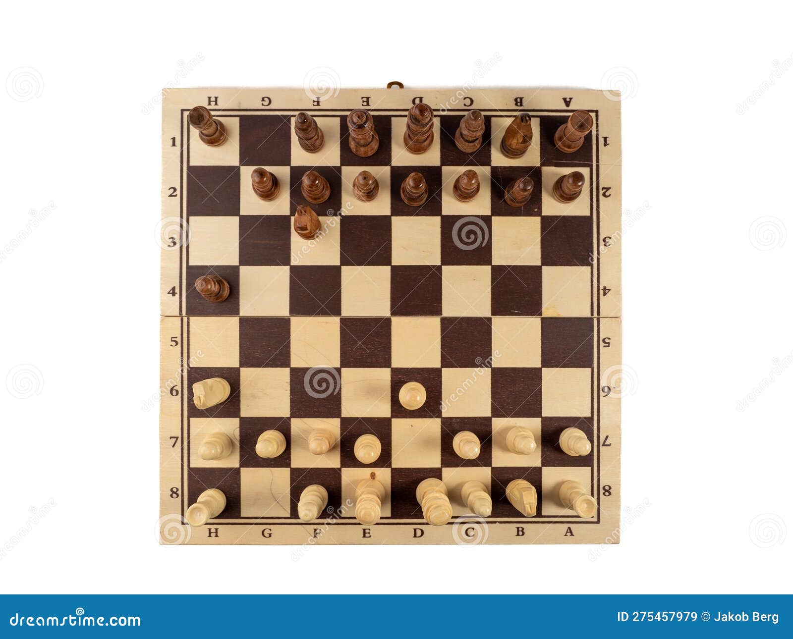 Wooden Chess on a White Background. Board Game Chess Stock Image ...
