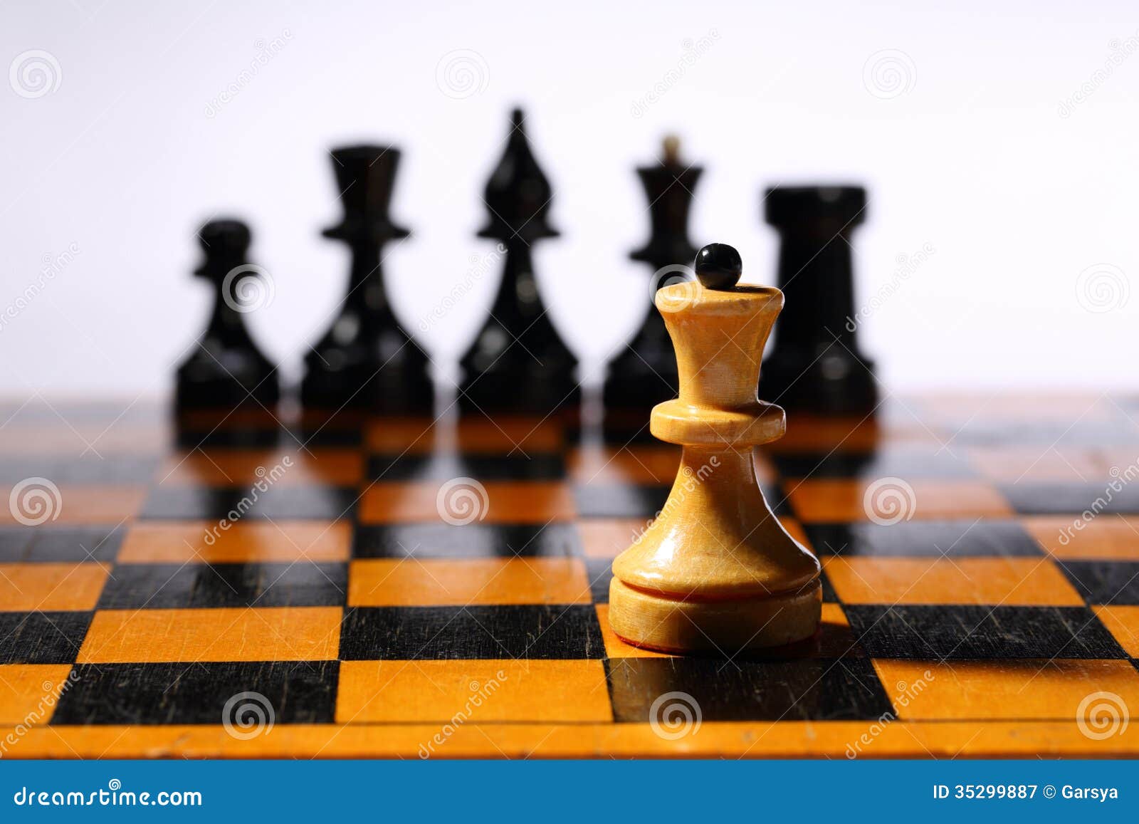 Wooden chessboard stock image. Image of chessman, chessboard - 35299887