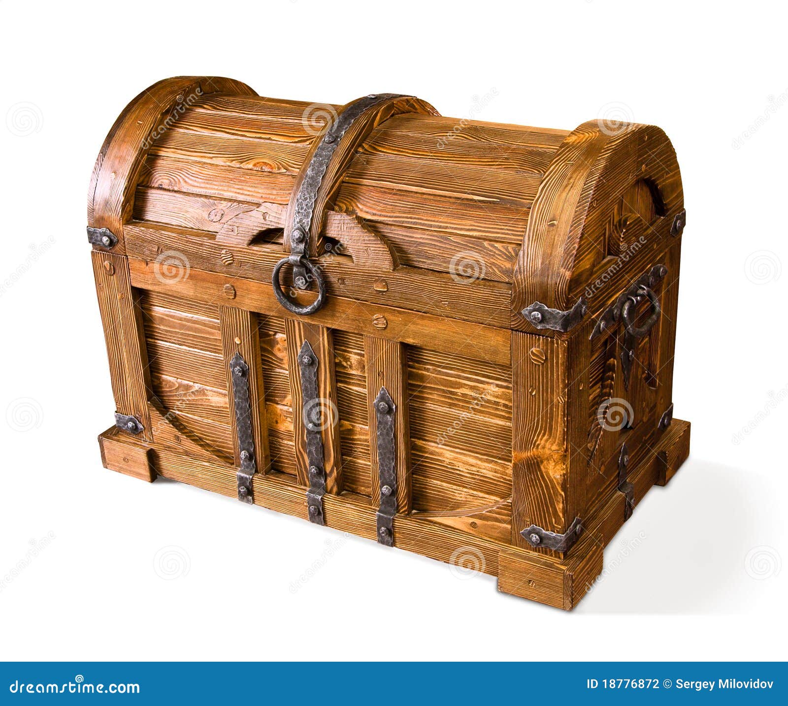 Wooden chest stock photo. Image of closed, wooden, isolated - 18776872