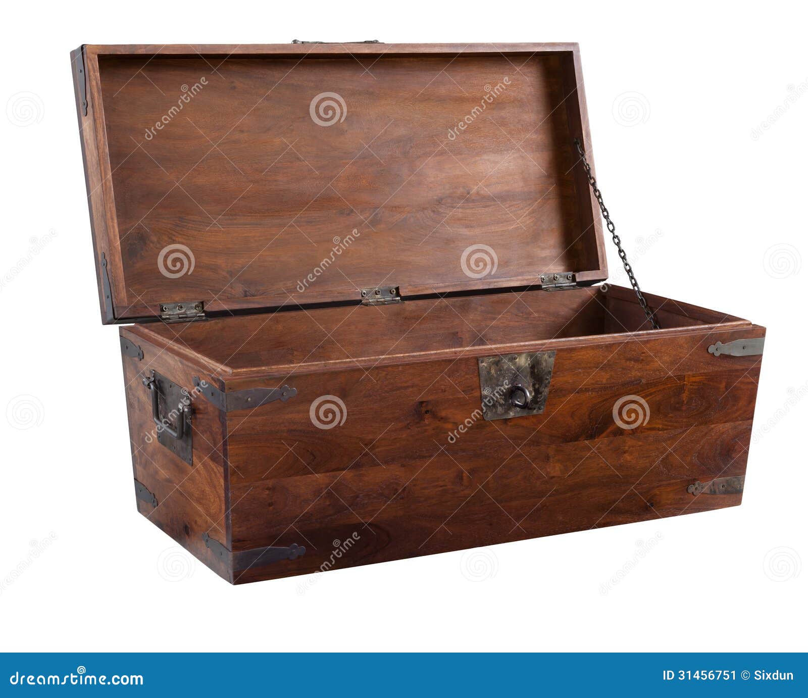 Wooden chest open stock image. Image of latch, basket - 31456751