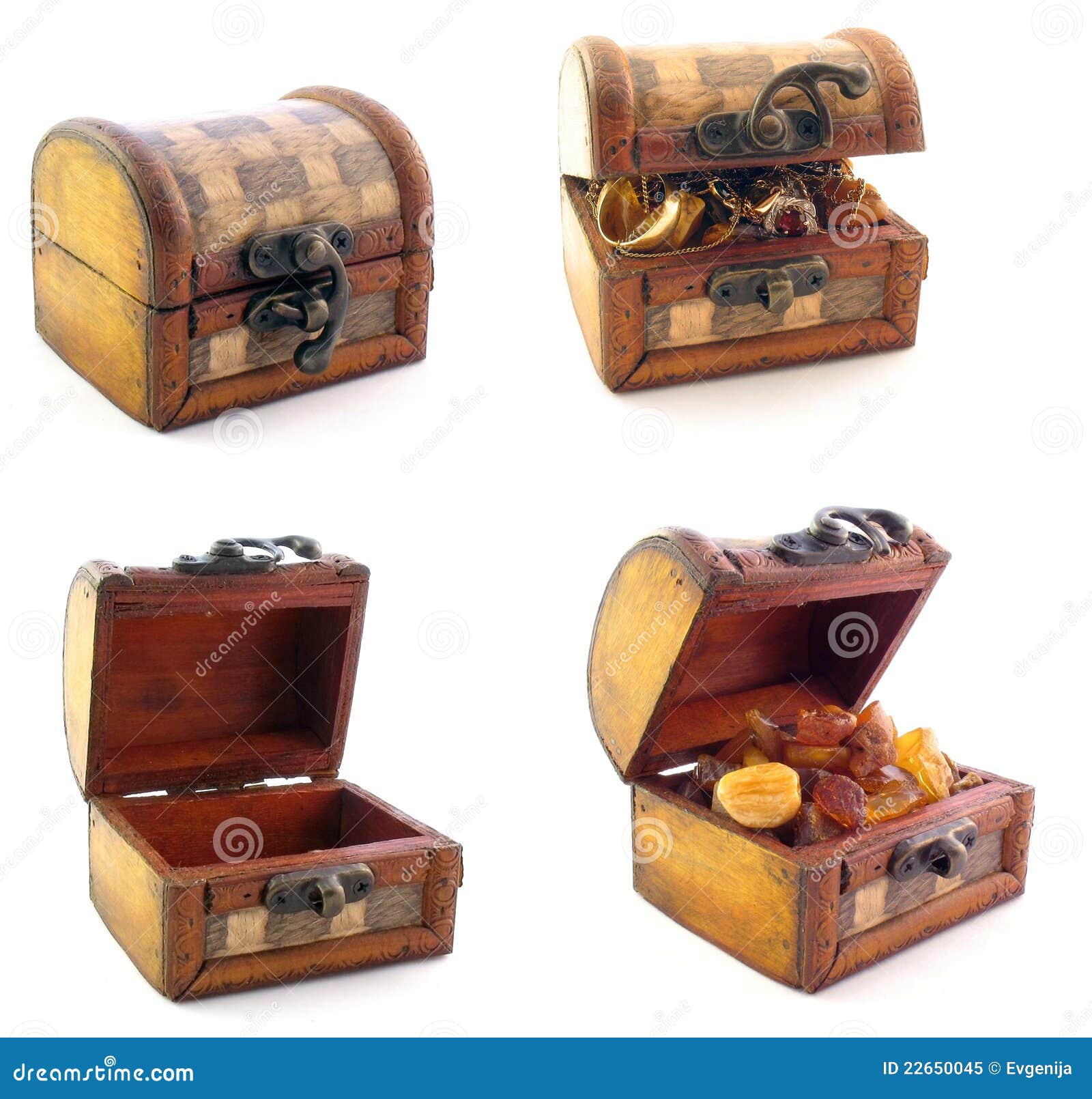 Wooden chests in set stock image. Image of shadow, lock - 22650045