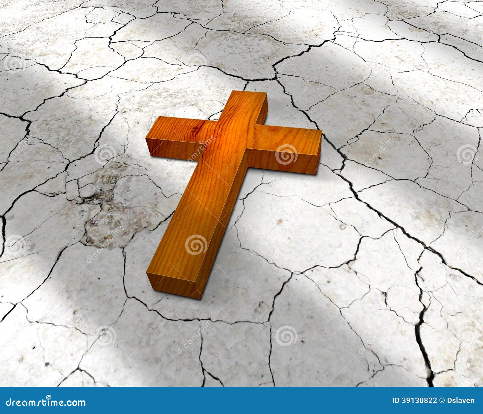 Wooden chrisitian cross stock illustration. Illustration of grave ...