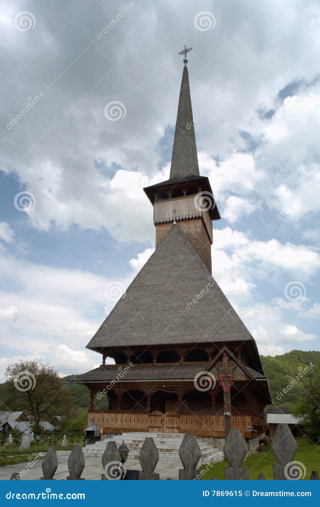 Wooden church stock image. Image of maramuresh, romania - 7869615