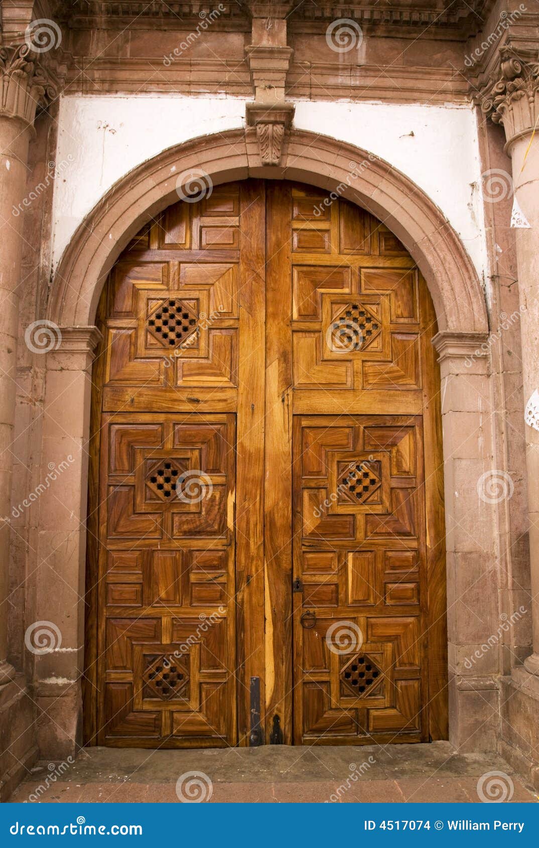 Wooden church door stock photo. Image of entry, arched - 4517074