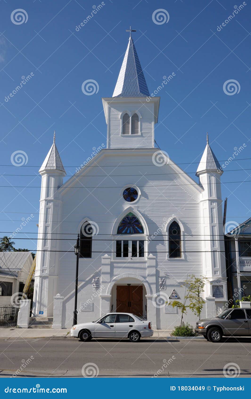 Wooden Church in Key West editorial stock image. Image of architecture ...