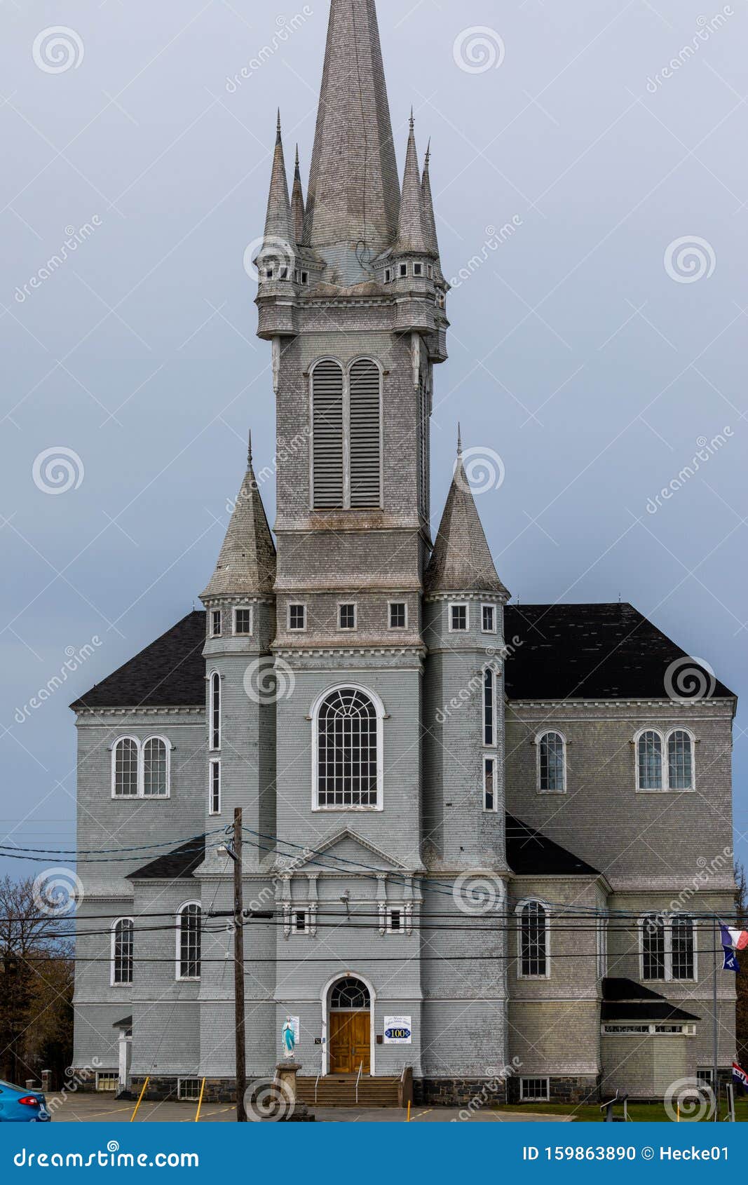Wooden Church of Church Point in Nova Scotia Canada Stock Photo - Image ...