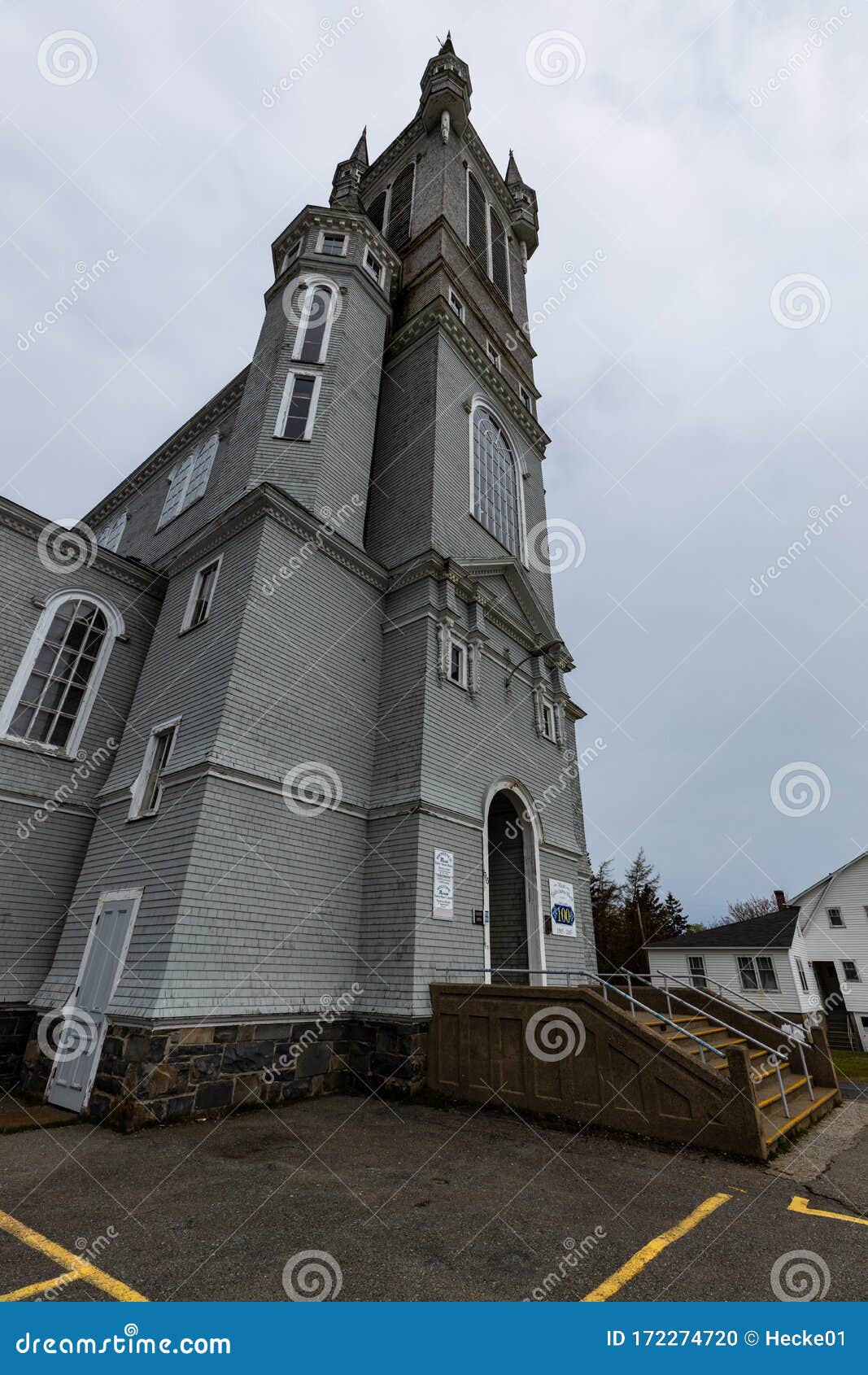 Wooden Church of Church Point in Nova Scotia Canada Stock Photo - Image ...